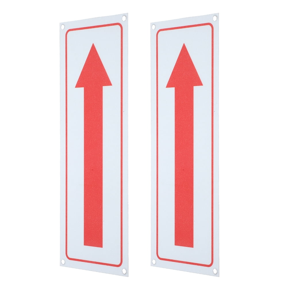 FRCOLOR 2pcs Red Arrow Sign Metal Directional Arrow Sign Street Arrow ...