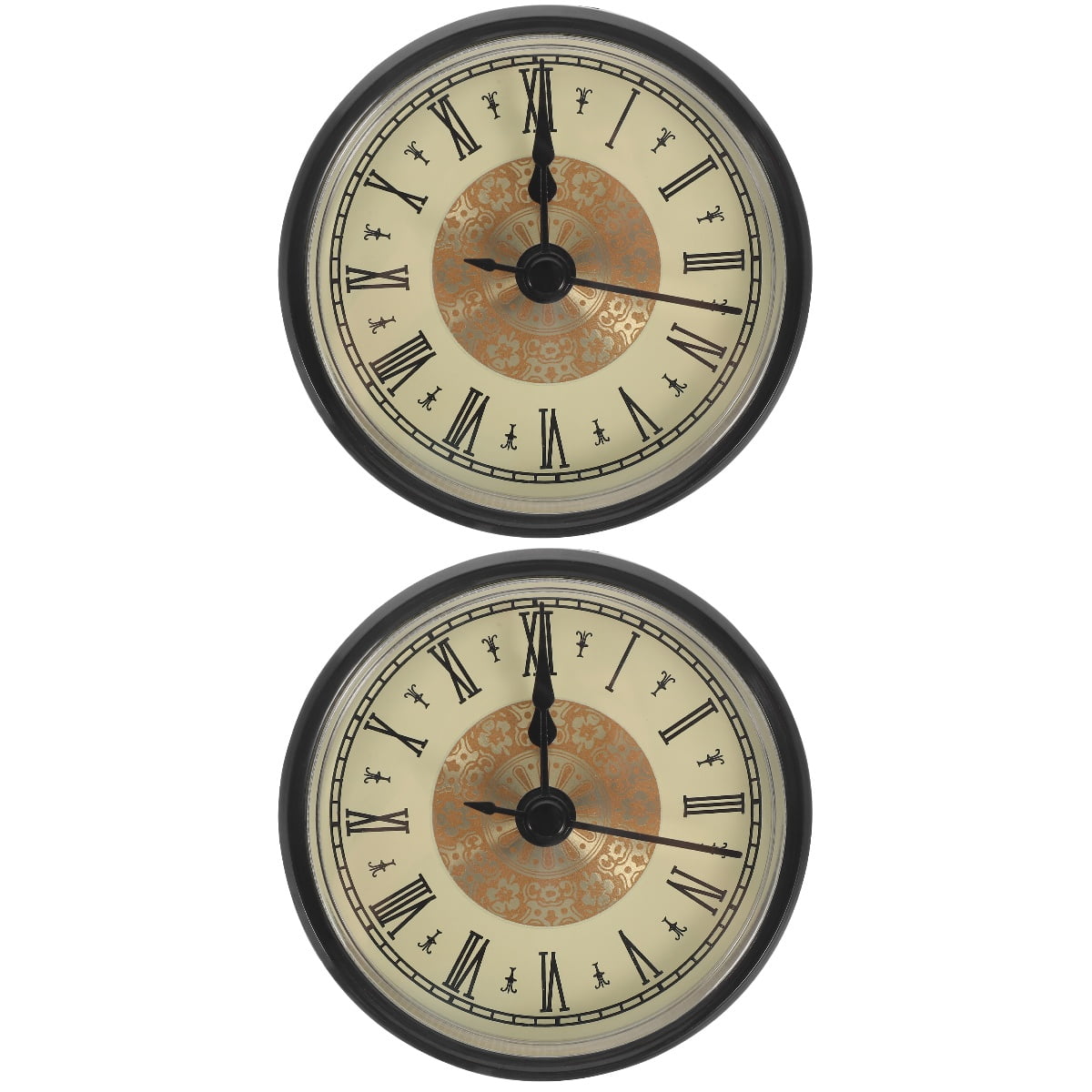 FRCOLOR 2pcs Replacement Clock Insert Clock Part Clock Insert Vintage ...