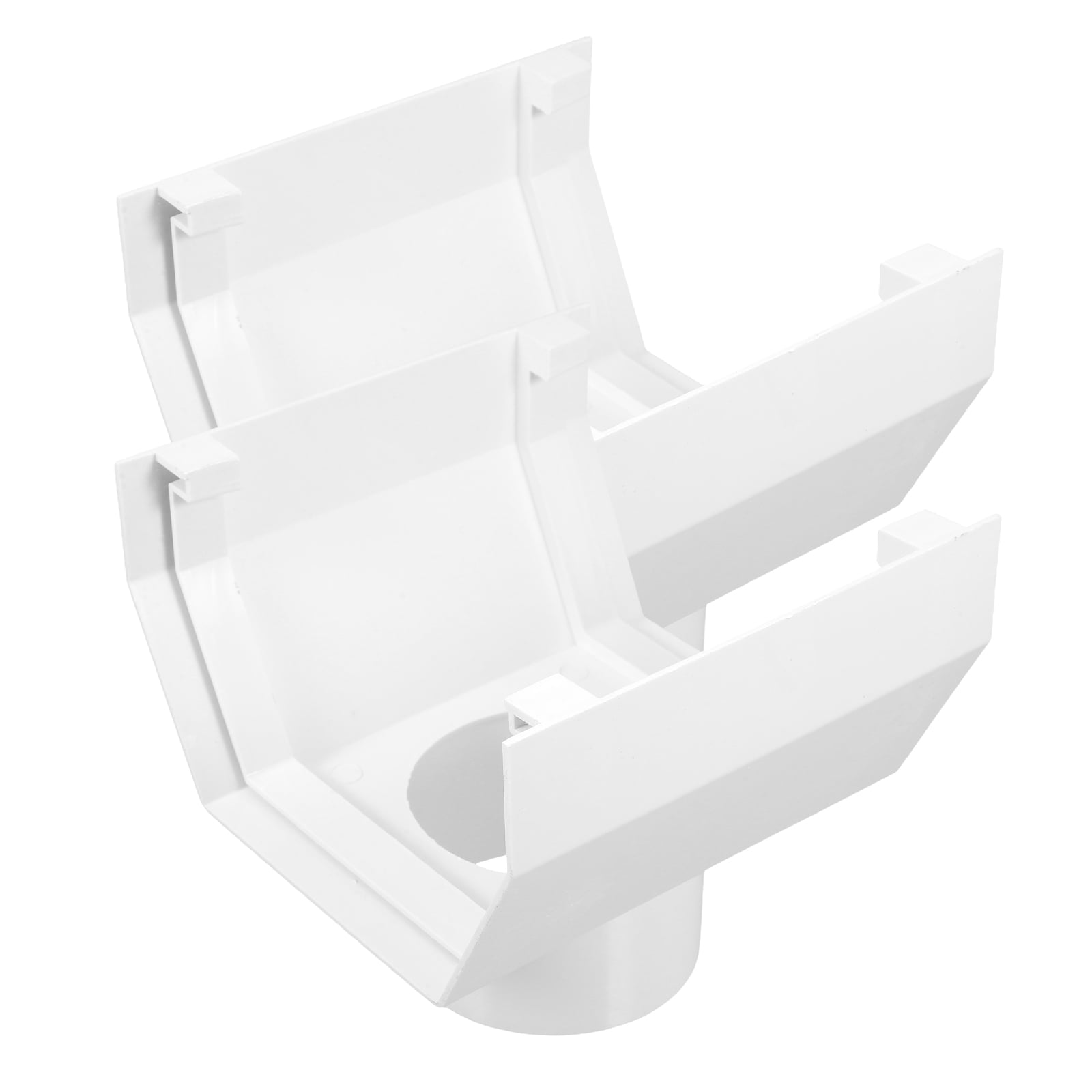 FRCOLOR 2pcs Roof Gutter Connectors Downspout Fitting Rainwater Drain ...