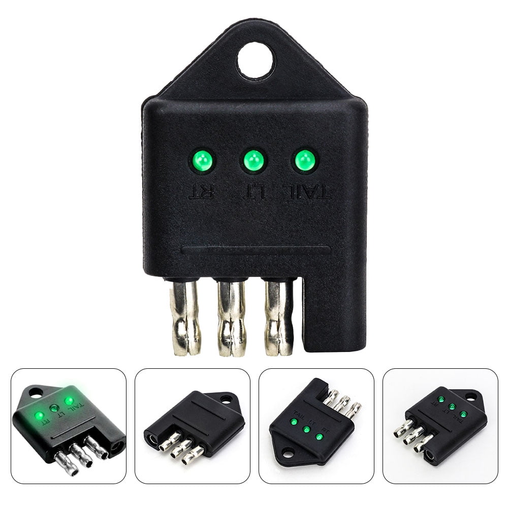 FRCOLOR Trailer Plug Adapter for Testing Trailer Light Wiring Circuit ...