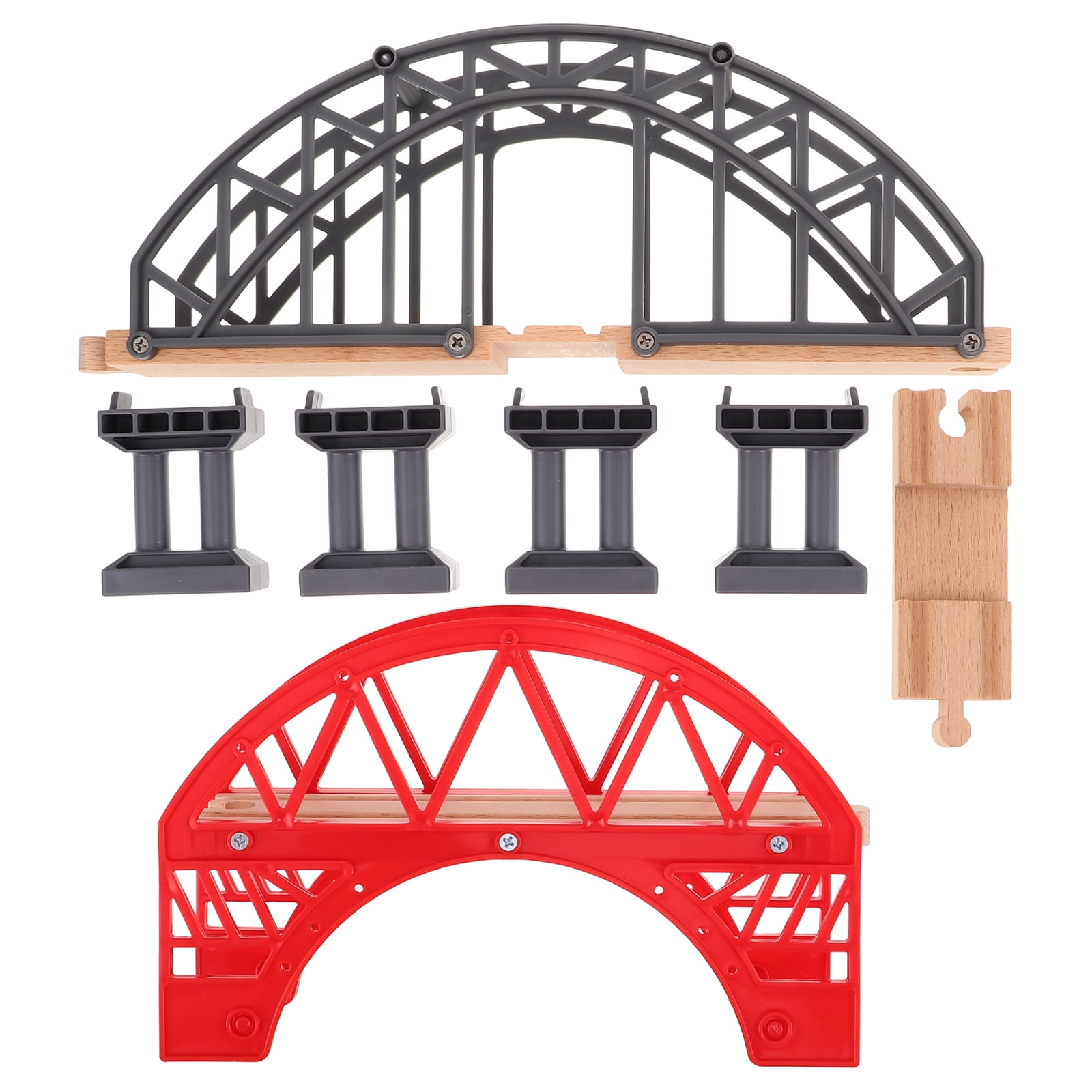 FRCOLOR 2pcs Simulated Track Railway Bridge Little Train Track Bridge ...