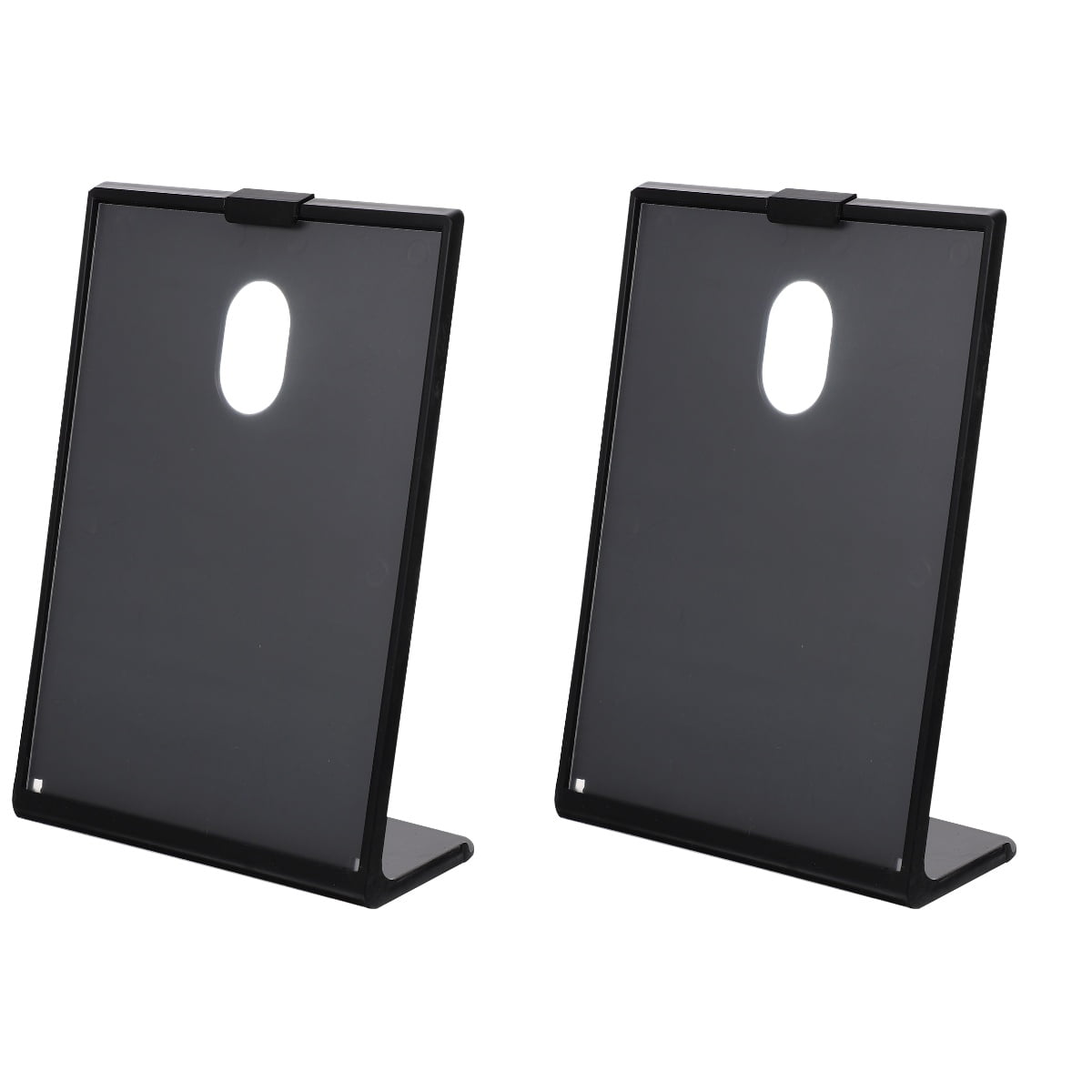 FRCOLOR 2pcs Slant Back Menu Stand Clear Design Menu Stand Desk ...