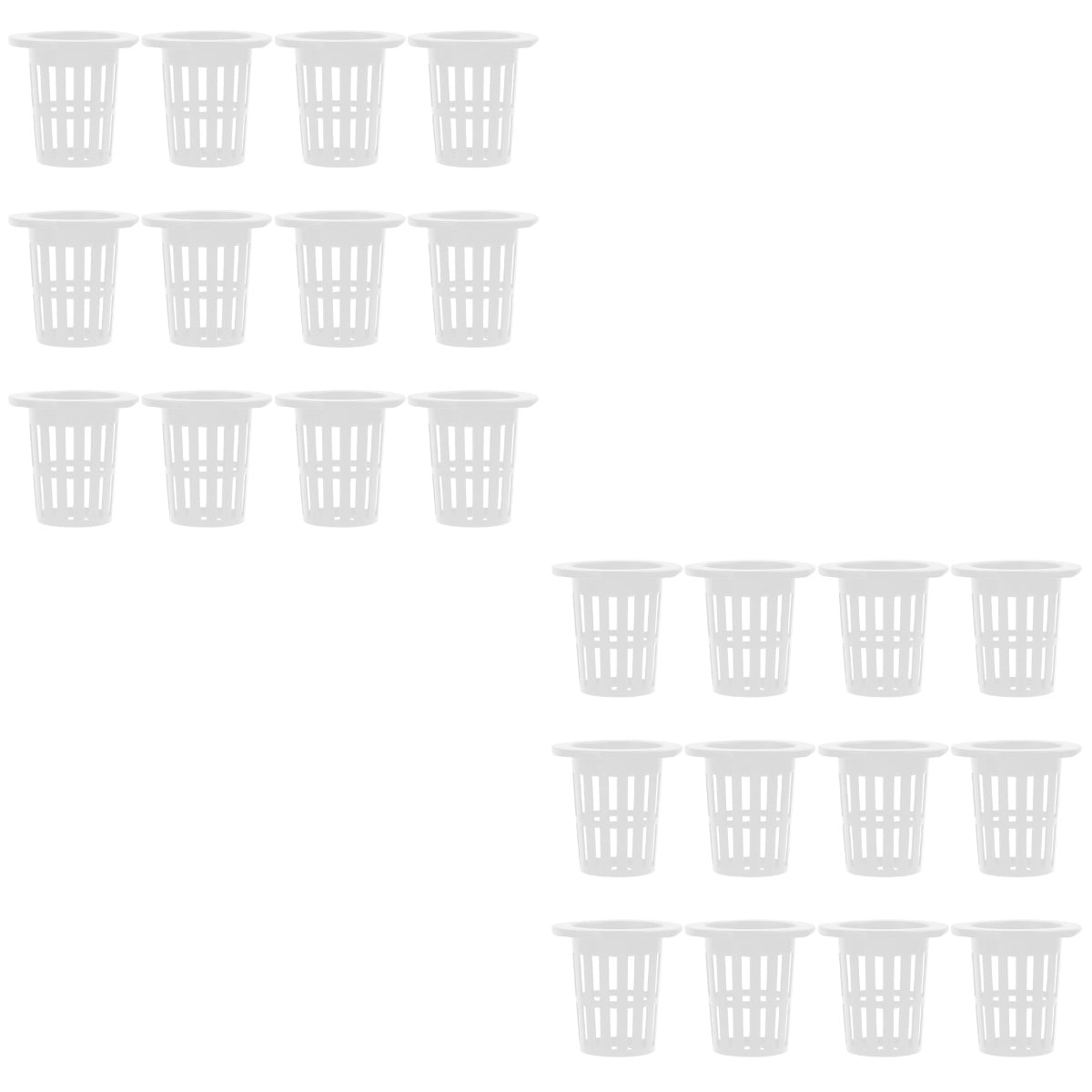 FRCOLOR 2pcs Slotted Mesh Net Cups: 50pcs Hydroponic Baskets Net Pots ...