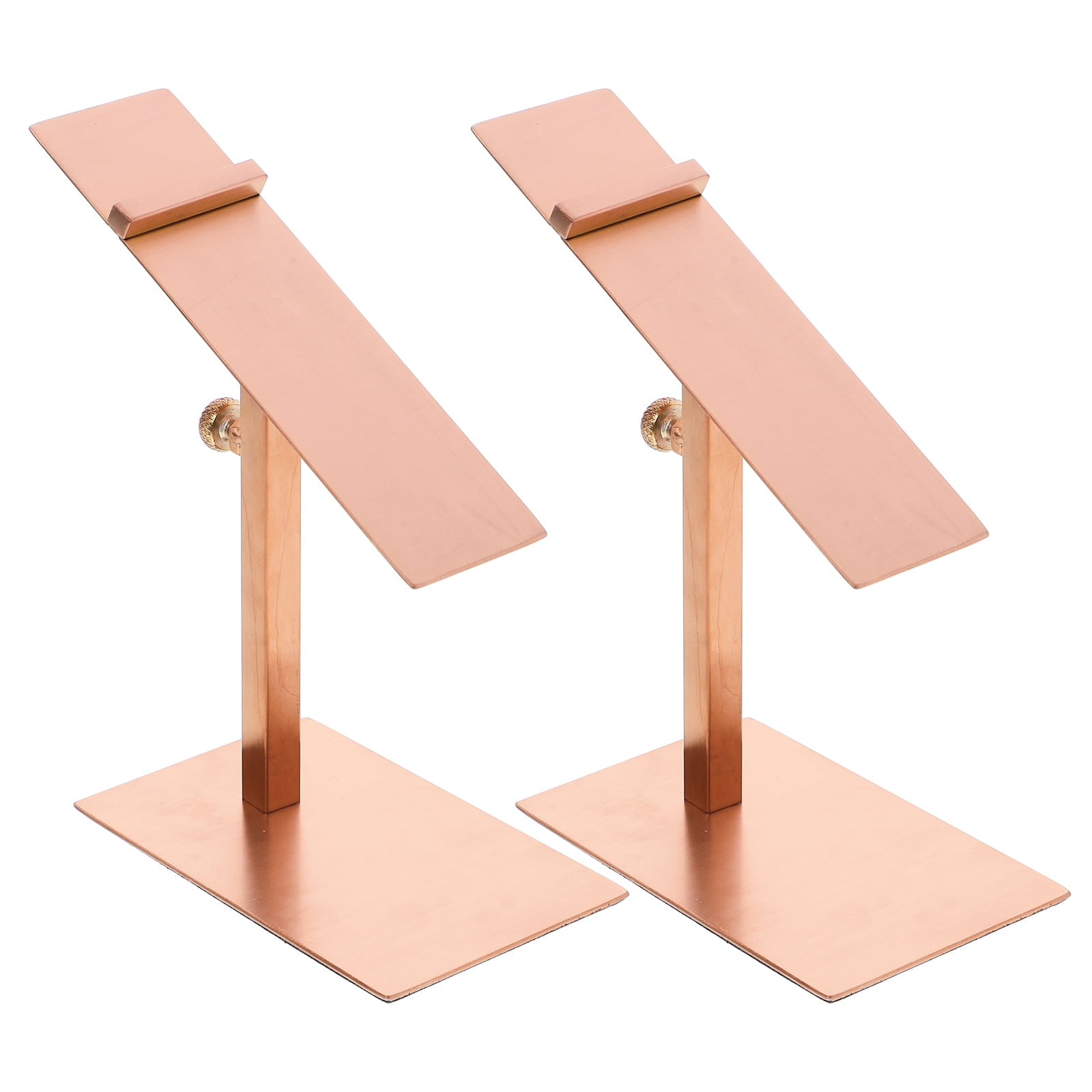 FRCOLOR 2pcs Stainless Steel Shoe Riser Height Adjustable Shoe Display ...