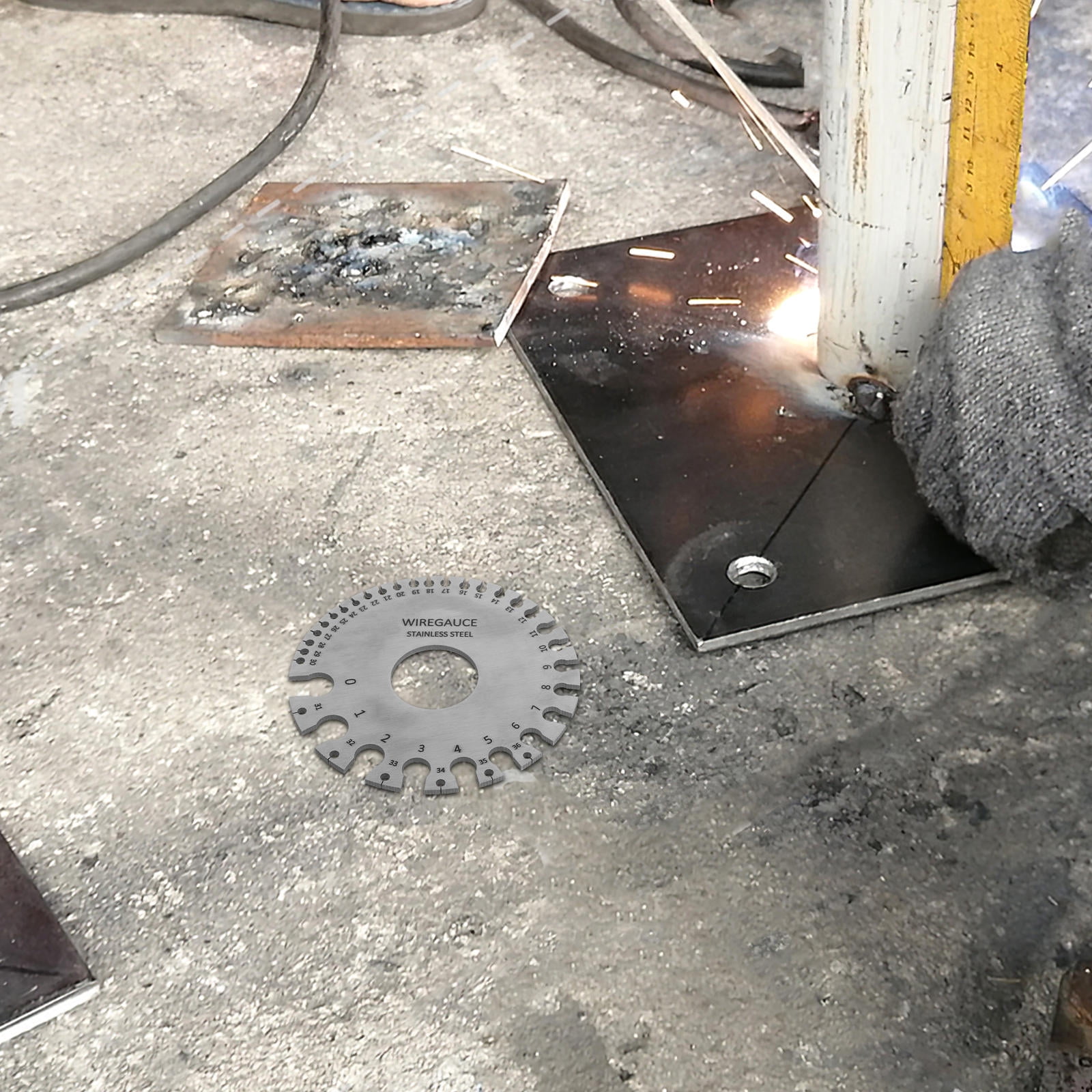 FRCOLOR 2pcs Stainless Steel Welding Fillet Gauge Set Metal Thickness ...