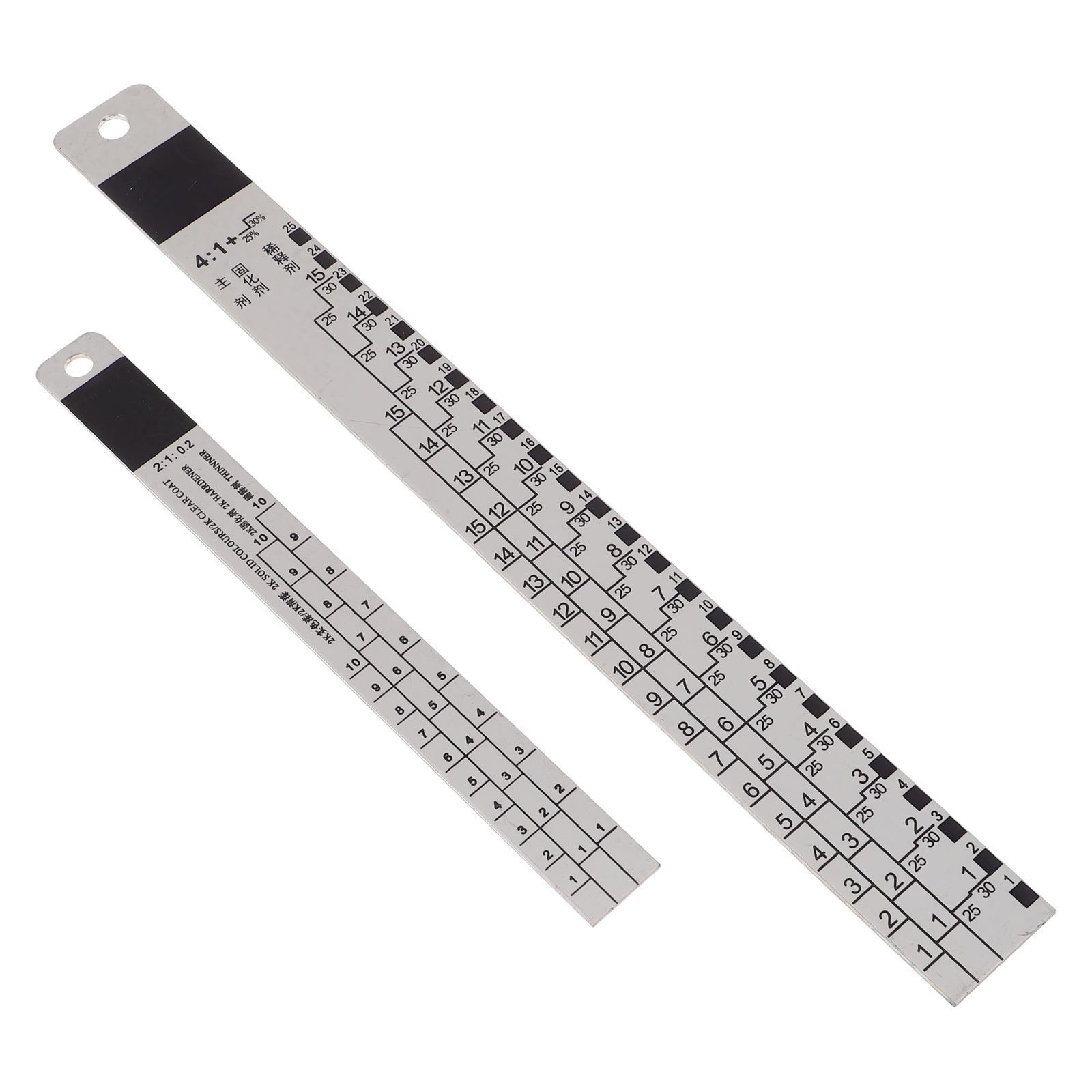 FRCOLOR 2pcs Standard Paint Ratio Ruler Car Paint Measuring Scale ...