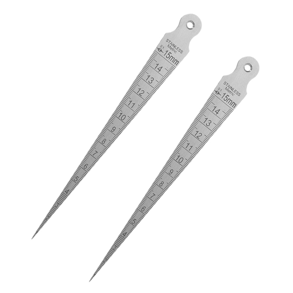 FRCOLOR 2pcs Steel Feeler Gauges Gap Hole Inspection Measure Tools Gaps ...