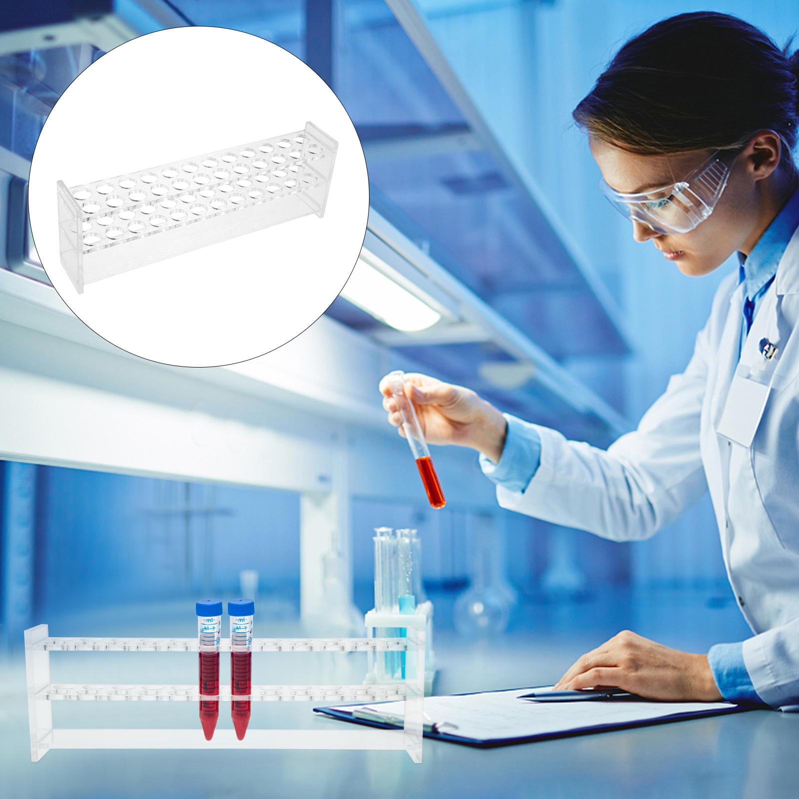 FRCOLOR 2pcs Test Tube Racks Testing Tubes Holder Centrifuge Tube ...