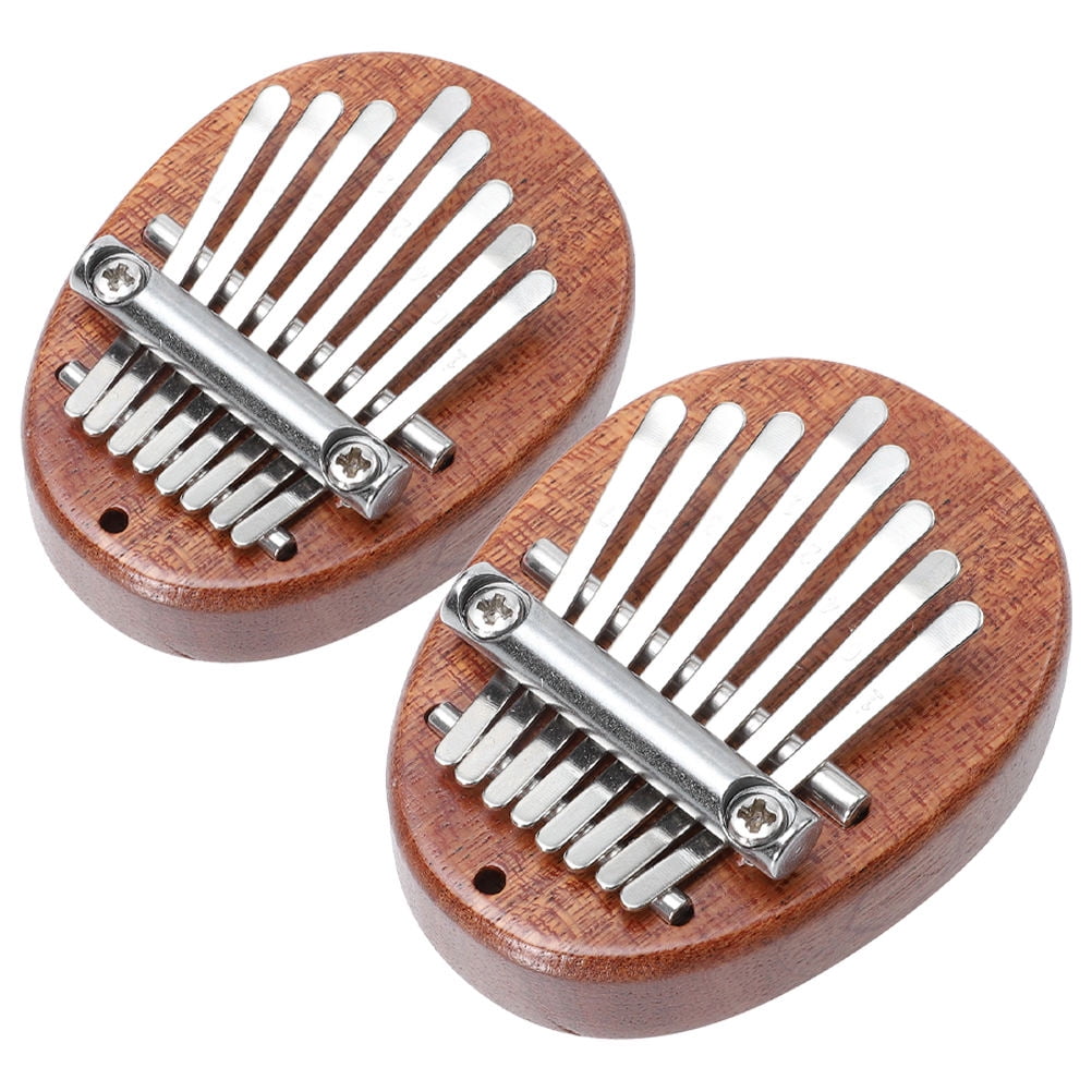 FRCOLOR 2pcs Thumb Piano Kalimba Small Musical Instrument Portable Mini ...