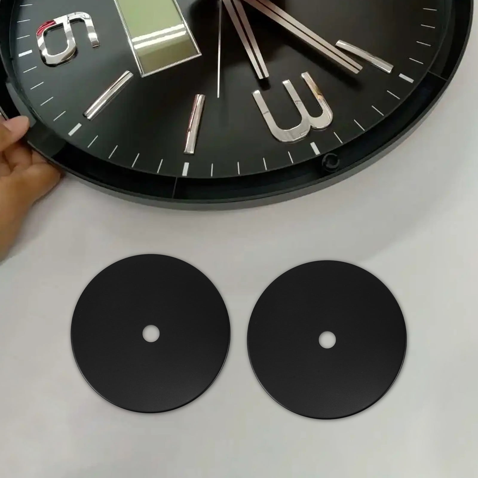FRCOLOR 2pcs Wall Clock Dial Plate Diy Clock Dial Disc Metal Clock Dial ...