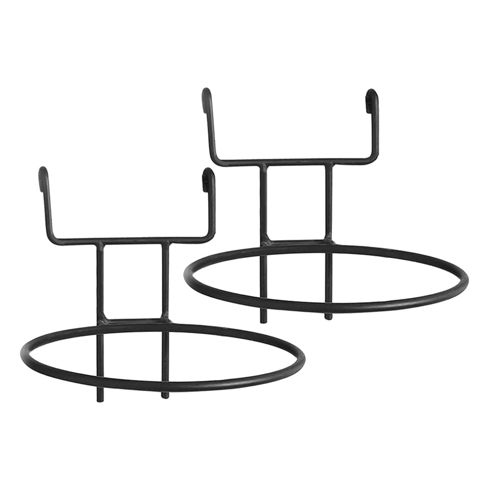 FRCOLOR 2pcs Wall Mounted Round Planter Rack Metal Flower Pot Holder ...
