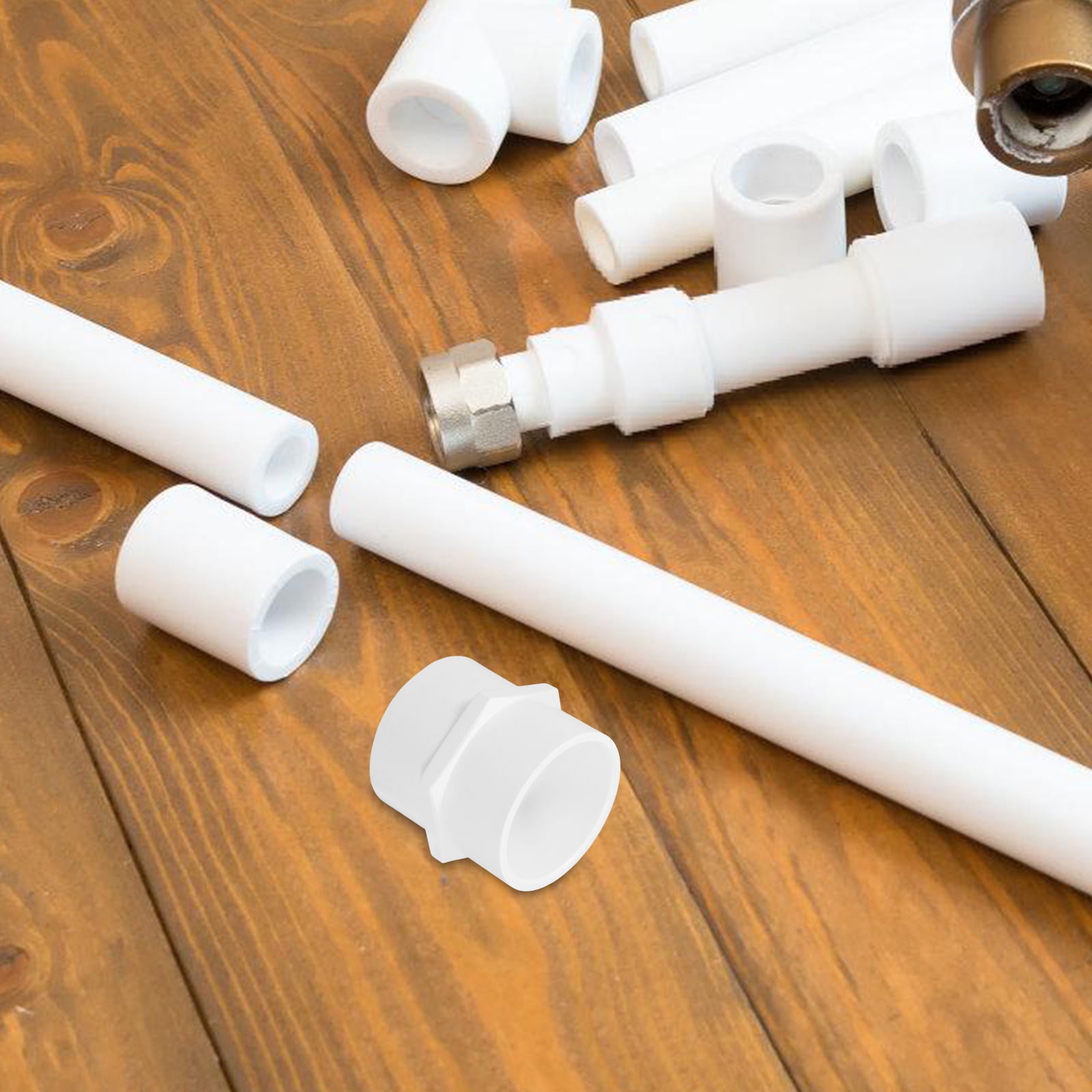 FRCOLOR 2pcs Water Pipe Joint Converter Pvc Pipe Adapter Connector Pvc ...