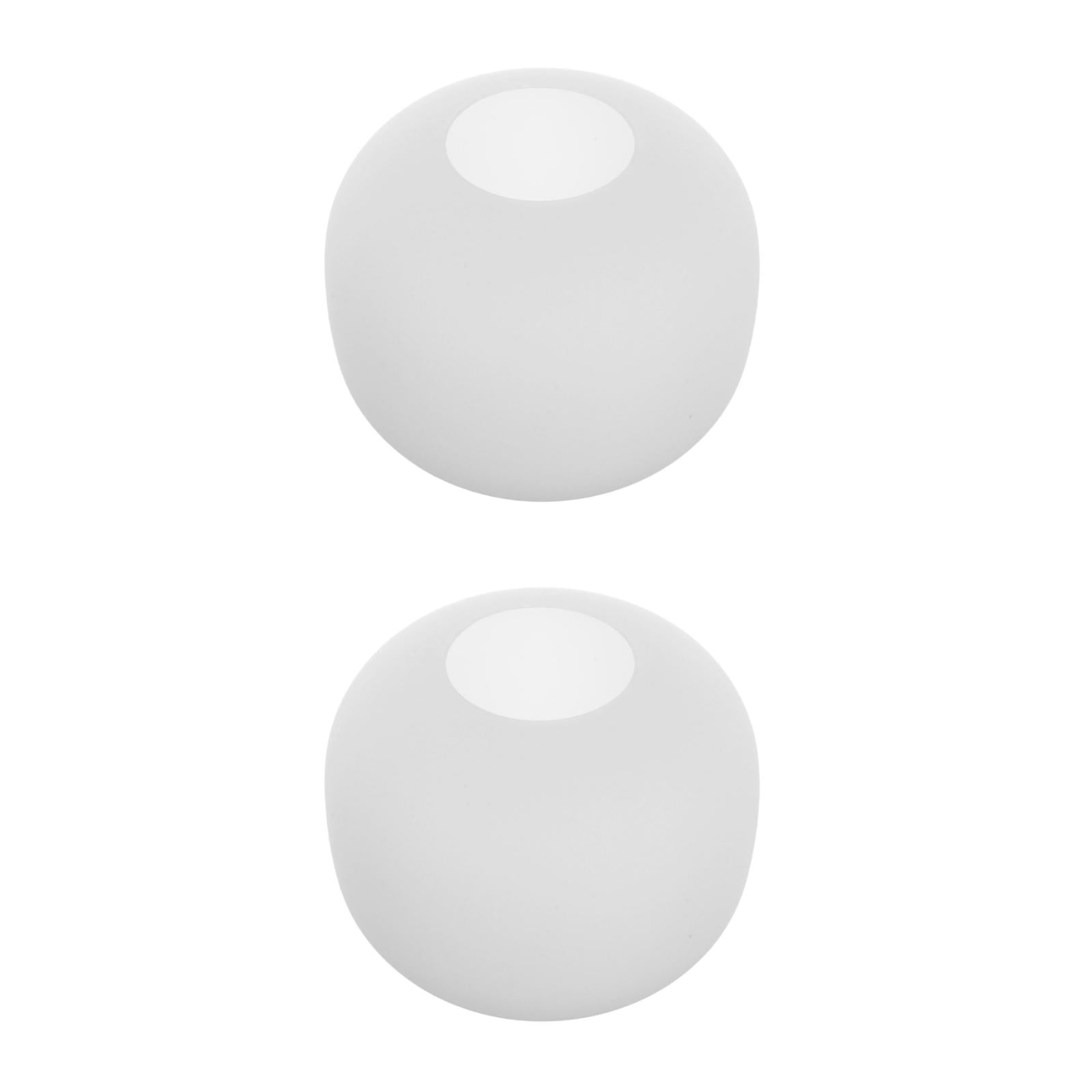 FRCOLOR 2pcs White Frosted Glass Pendant Light Shade Round Frosted ...