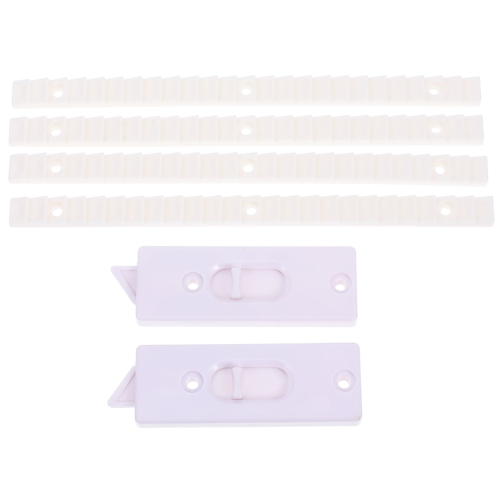 FRCOLOR 2 Pcs Latch Lock Window Sash Mesh Windows Blinds Clean White ...