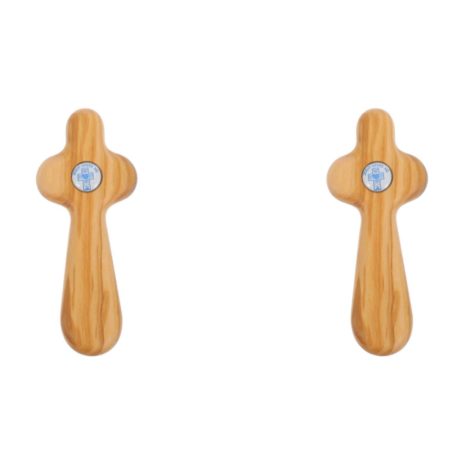 FRCOLOR 2pcs Wooden Cross Baptism Confirmation Handheld Cross for ...