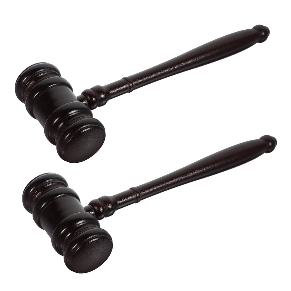 FRCOLOR 2pcs Wooden Hammers Judge Gavel Lawyer Costume Props For ...