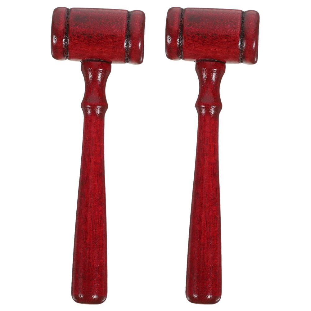 FRCOLOR 2pcs Wooden Judge Hammer Judge Gavel Court Hammer Auction Gavel ...