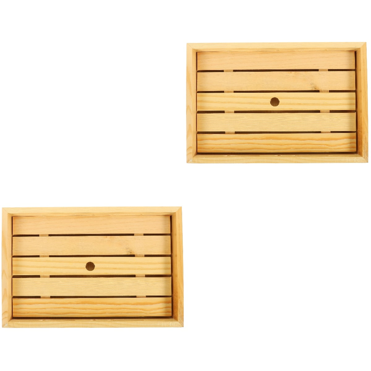 FRCOLOR 2pcs Wooden Sushi Tray Japanese Style Sushi Case Sushi Display ...