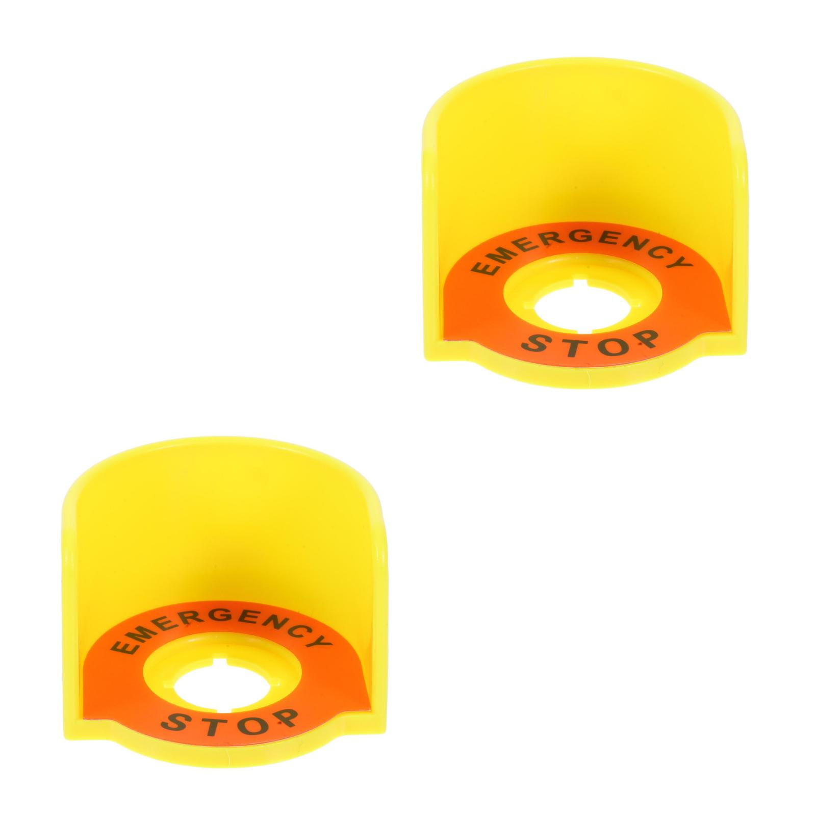 FRCOLOR 2pcs Yellow Protective Cover for Push Button Switch with ...