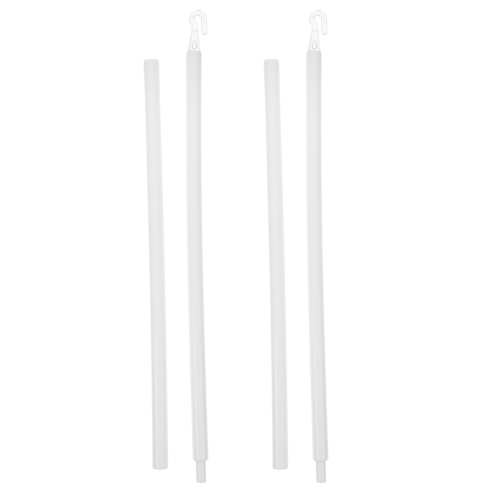 FRCOLOR 2sets Heavy Duty Curtain Rods With Hooks Double Rod Curtain ...