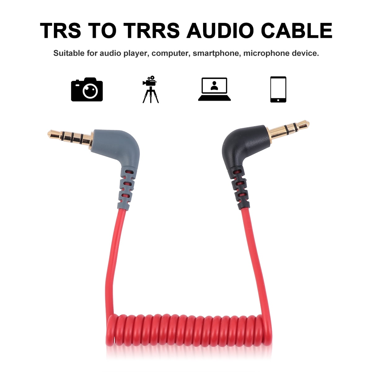 FRCOLOR 3 .5MM Adapter Extender Audio Line Cable for Outdoor Use ...