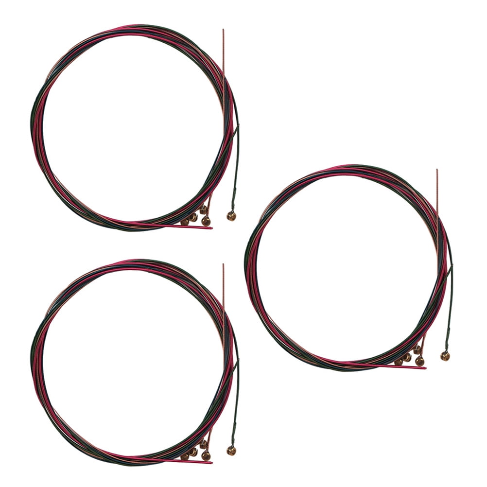 FRCOLOR 3 Bags Universal Folk Guitar String Brass Steel Strings for ...