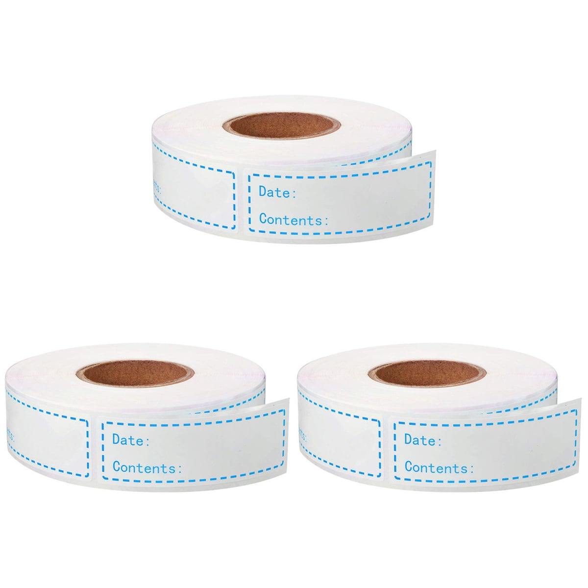 FRCOLOR 3 PCS Food Storage Labels Self-adhesive Freezer Container Blue ...