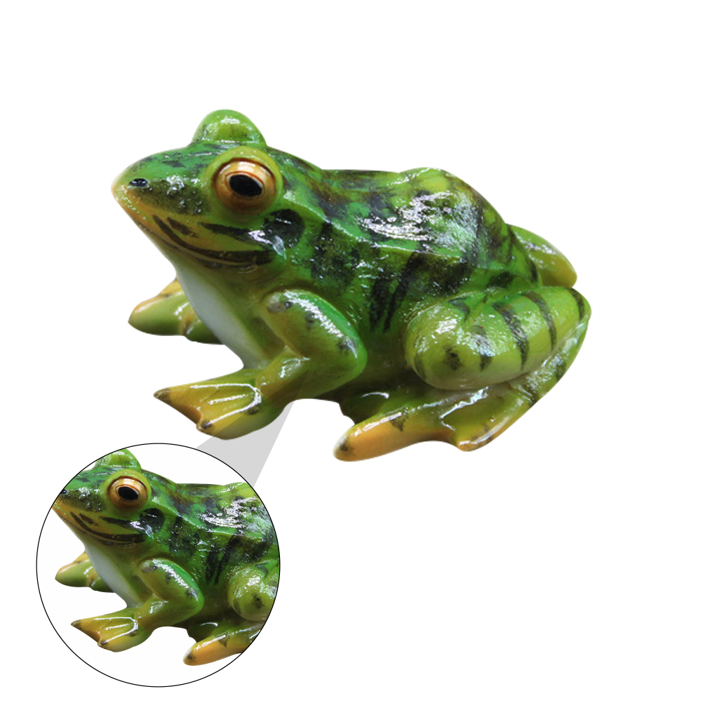 FRCOLOR 3 PCS Landscape Frog Flowerpot Hummingbird Solar Office Green ...