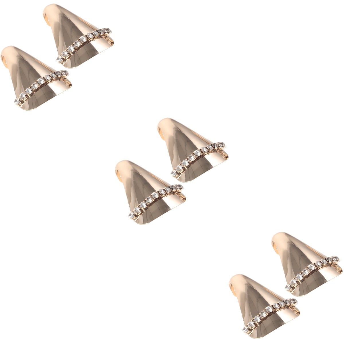 FRCOLOR 3 Pairs Metal Shoe Tip Caps High Heels Pointed Protector ...