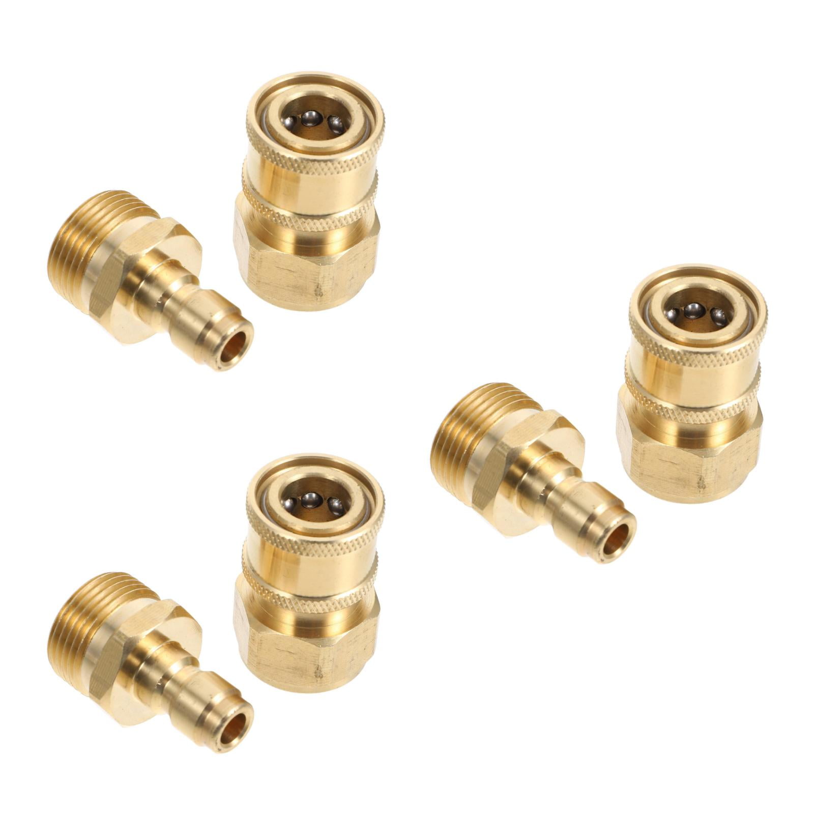 FRCOLOR 3 Pairs Pressure Washer Adapter Set Brass External Male and ...
