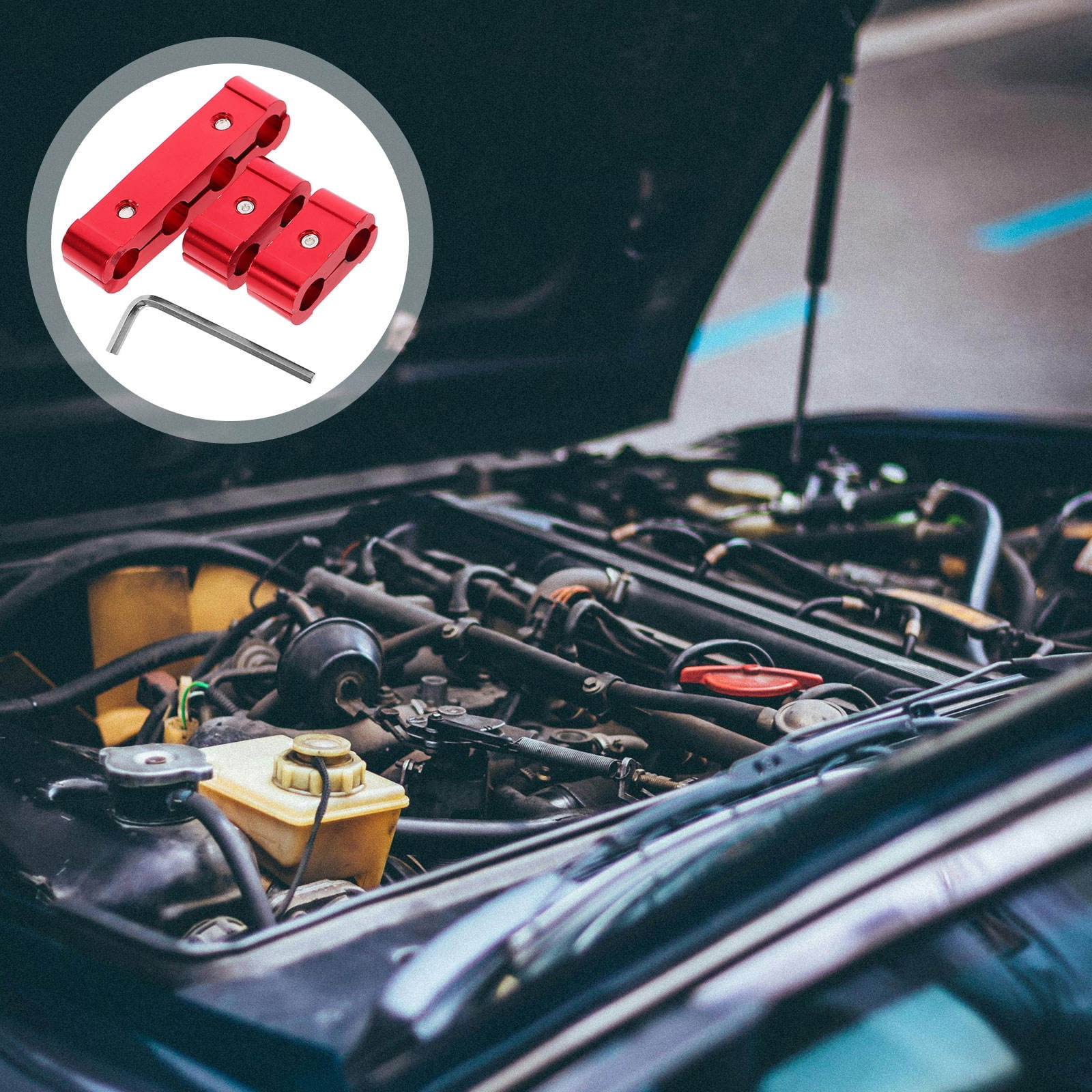 FRCOLOR 3 Pcs Car Spark Plug Wire Divider Ignition Fit Wires Office Red ...