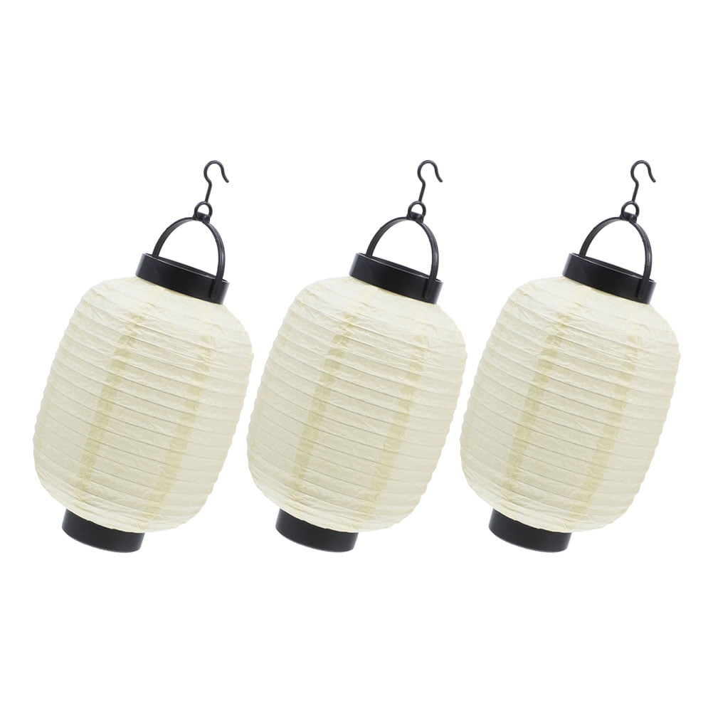 PAMINGONO Folding Waterproof Lanterns Beige 3Pcs 8.7X5.9X5.9In ...