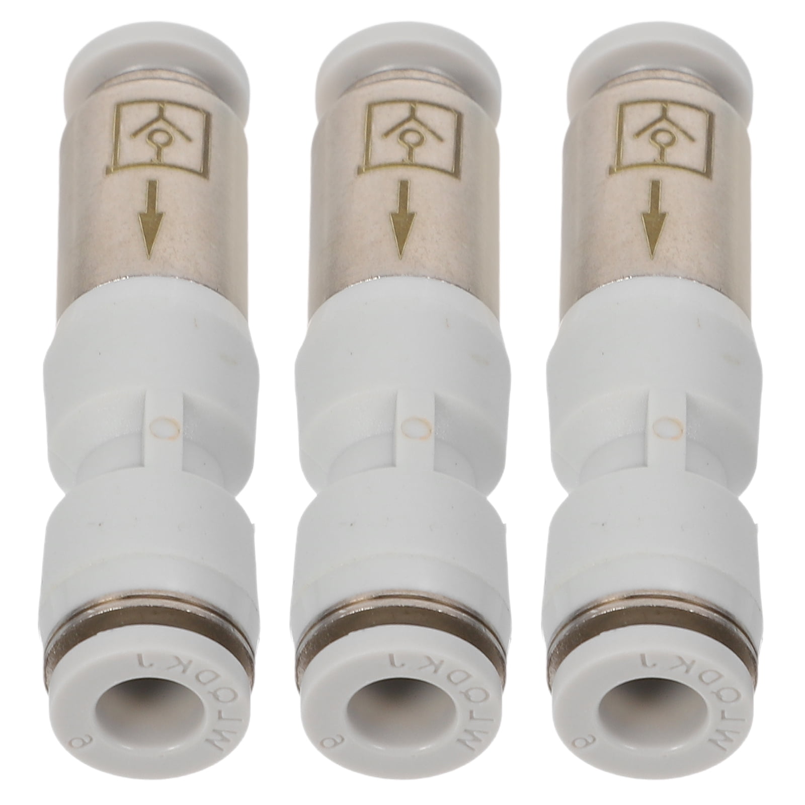 3pcs One Way Check Valve for Gas Pipe Coupling Push To Connect Air ...