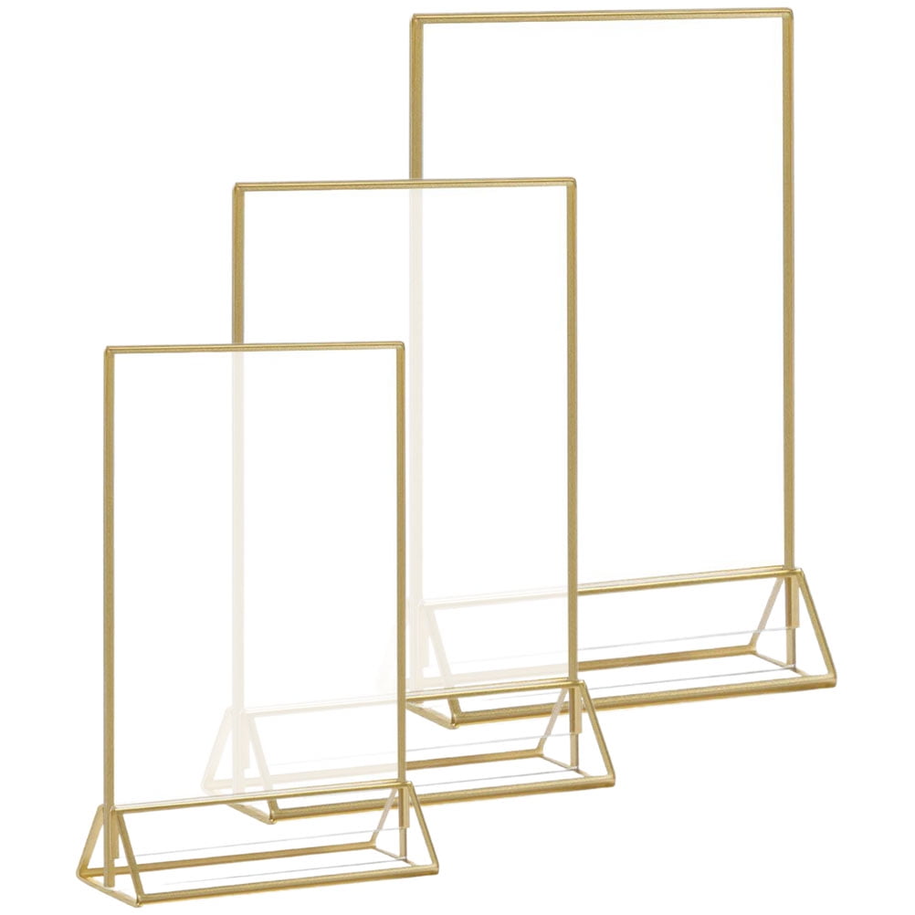 FRCOLOR 3 Pcs Rack Sign Holder Stand Vertical Deck Price Menu - Walmart.com