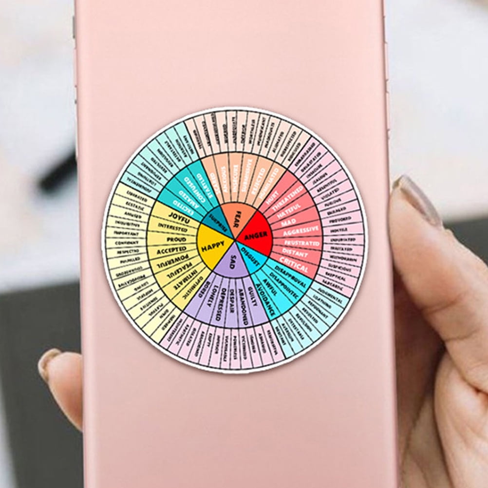 FRCOLOR 3 Pcs Sticker Emotion Wheel Visually Appealing Work - Walmart.com