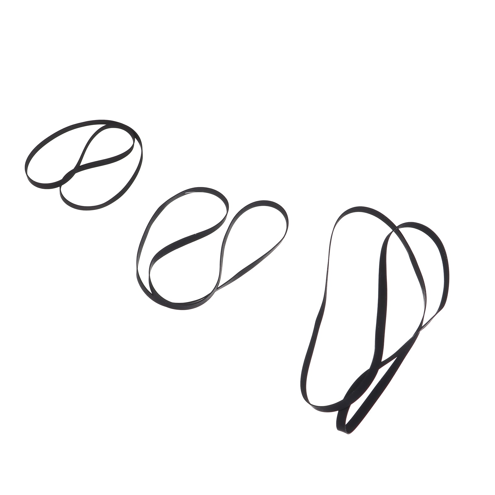 FRCOLOR 3 Pcs Turntable Drive Belts Record Player Phonograph VCR ...