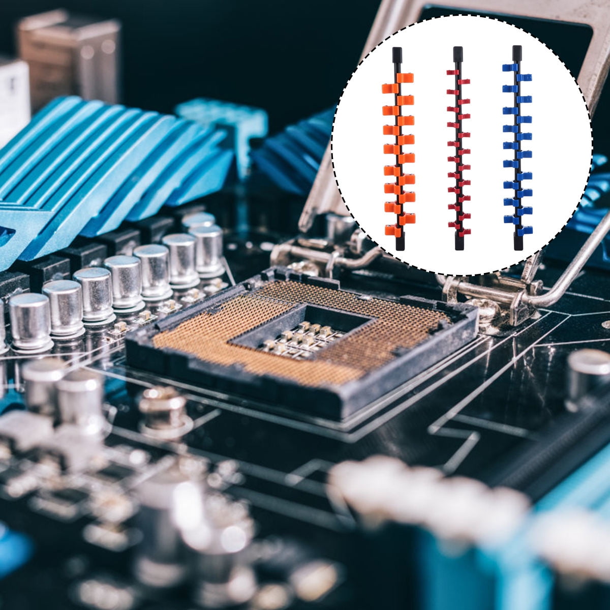 FRCOLOR 3 Piece Set Double Sided Socket Organizer for Socket Organizing ...