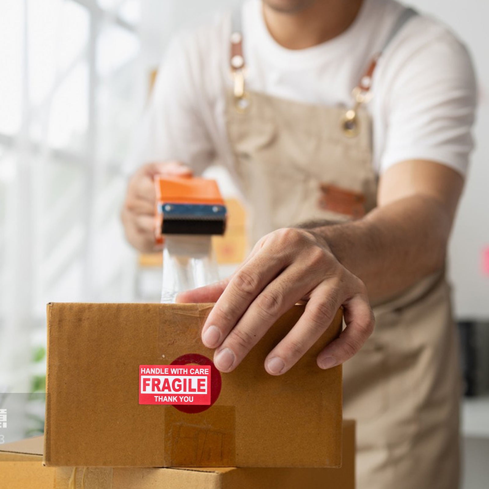 FRCOLOR 3 Rolls Fragile Warning Labels English Fragile Stickers Fragile ...