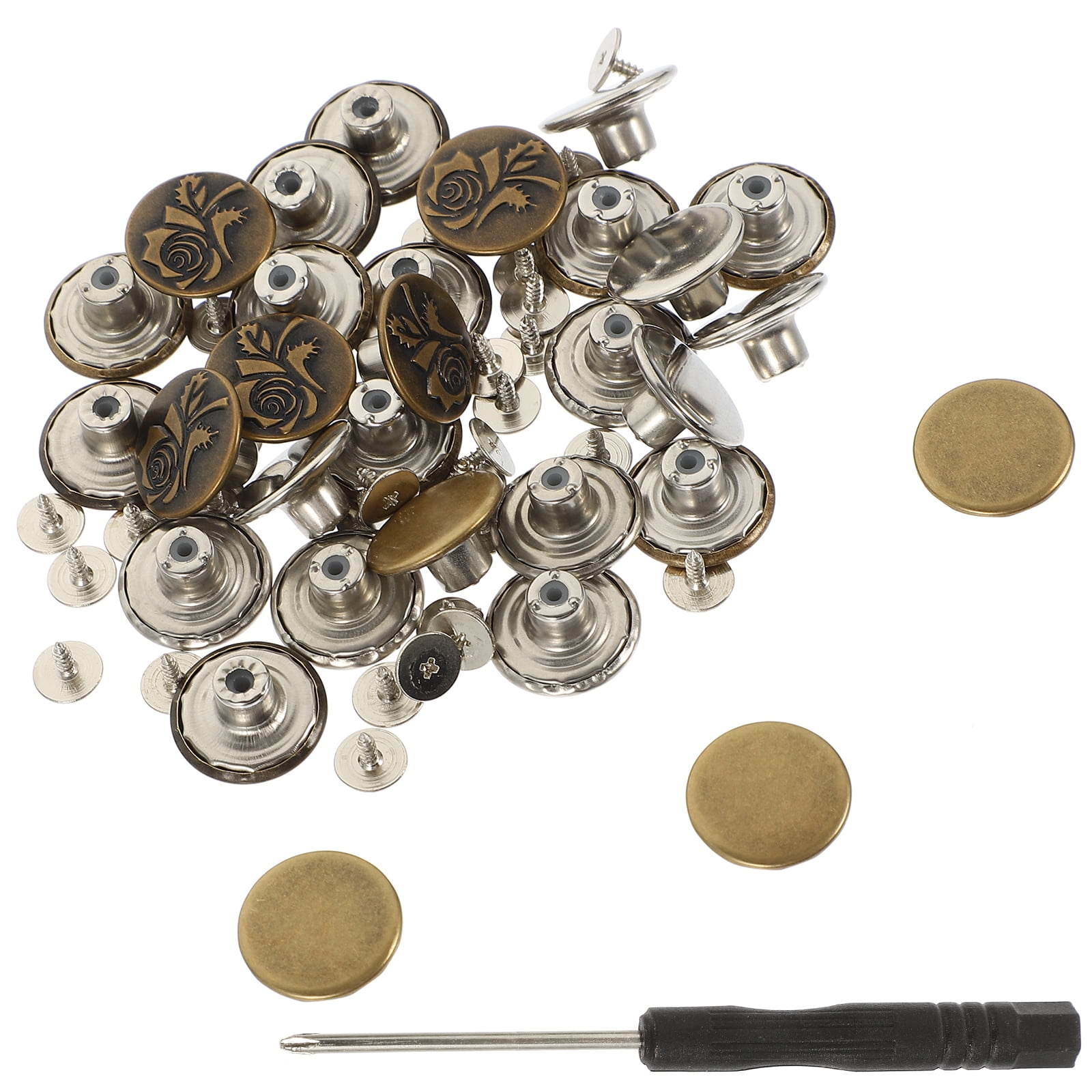 FRCOLOR 3 Sets Button Garment Connector Jeans Clips Premium Material ...