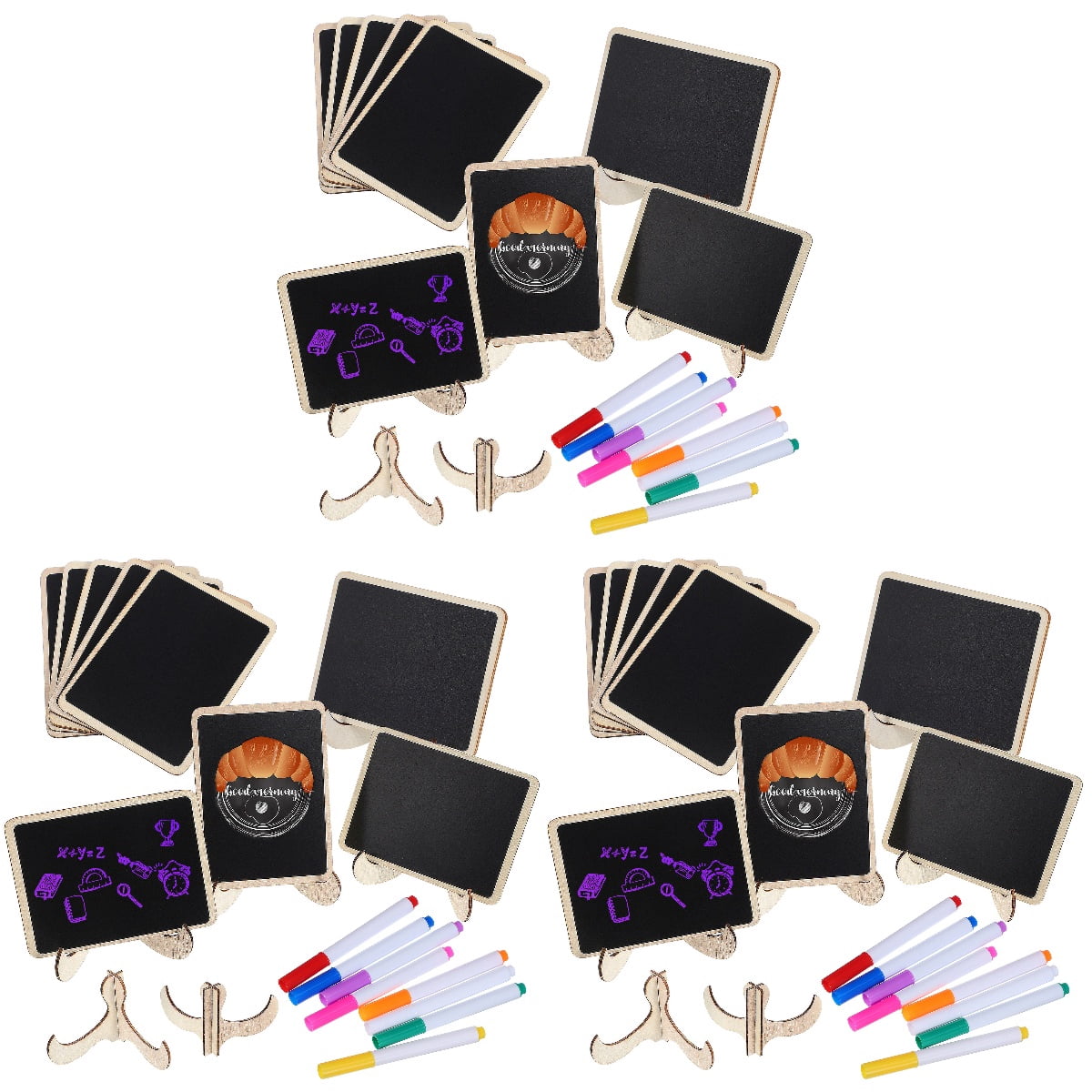 FRCOLOR 3 Sets Chalkboard Mini Chalkboard Signs Small Chalk Board ...