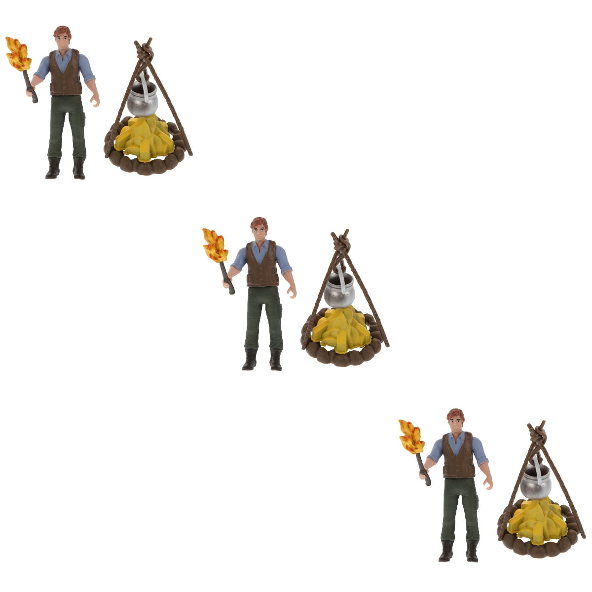 FRCOLOR 3 Sets Exquisite Mini Figures Static Human Models Camping ...