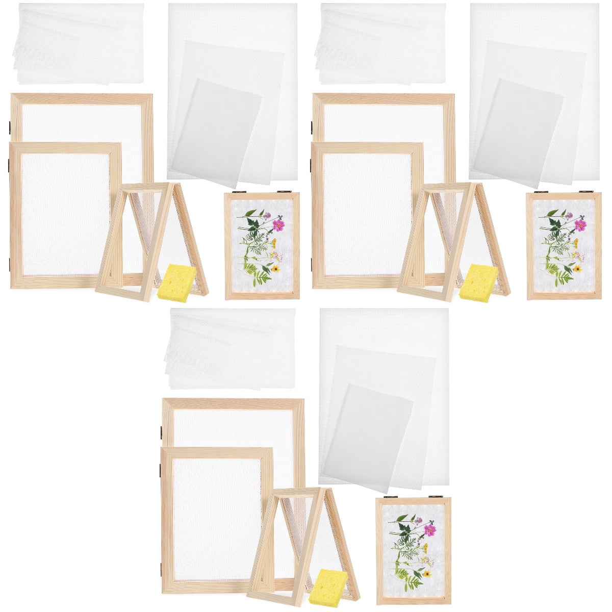 FRCOLOR 3 Sets Paper Making Supplies Mould And Deckle Paper Making ...
