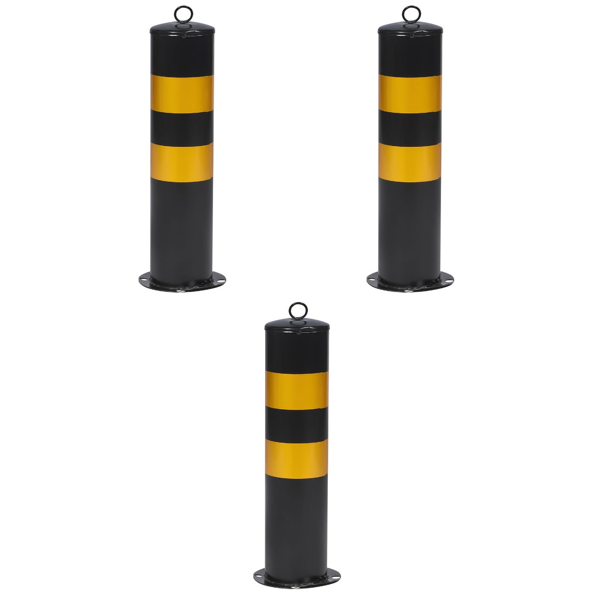 FRCOLOR 3 Sets Parking Barrier Driveway Security Post Barrier Safety ...
