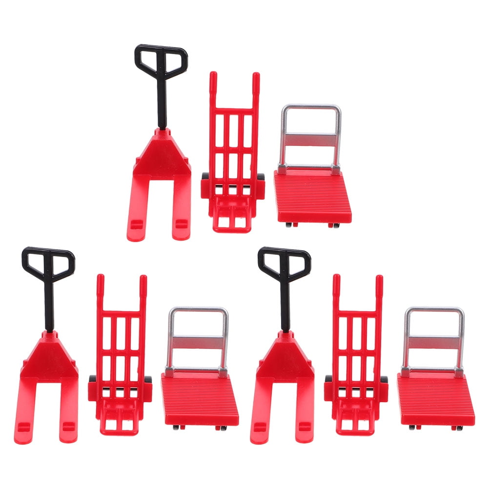 FRCOLOR 3 Sets Party Forklift Model Mini Warning Signs House Miniature ...