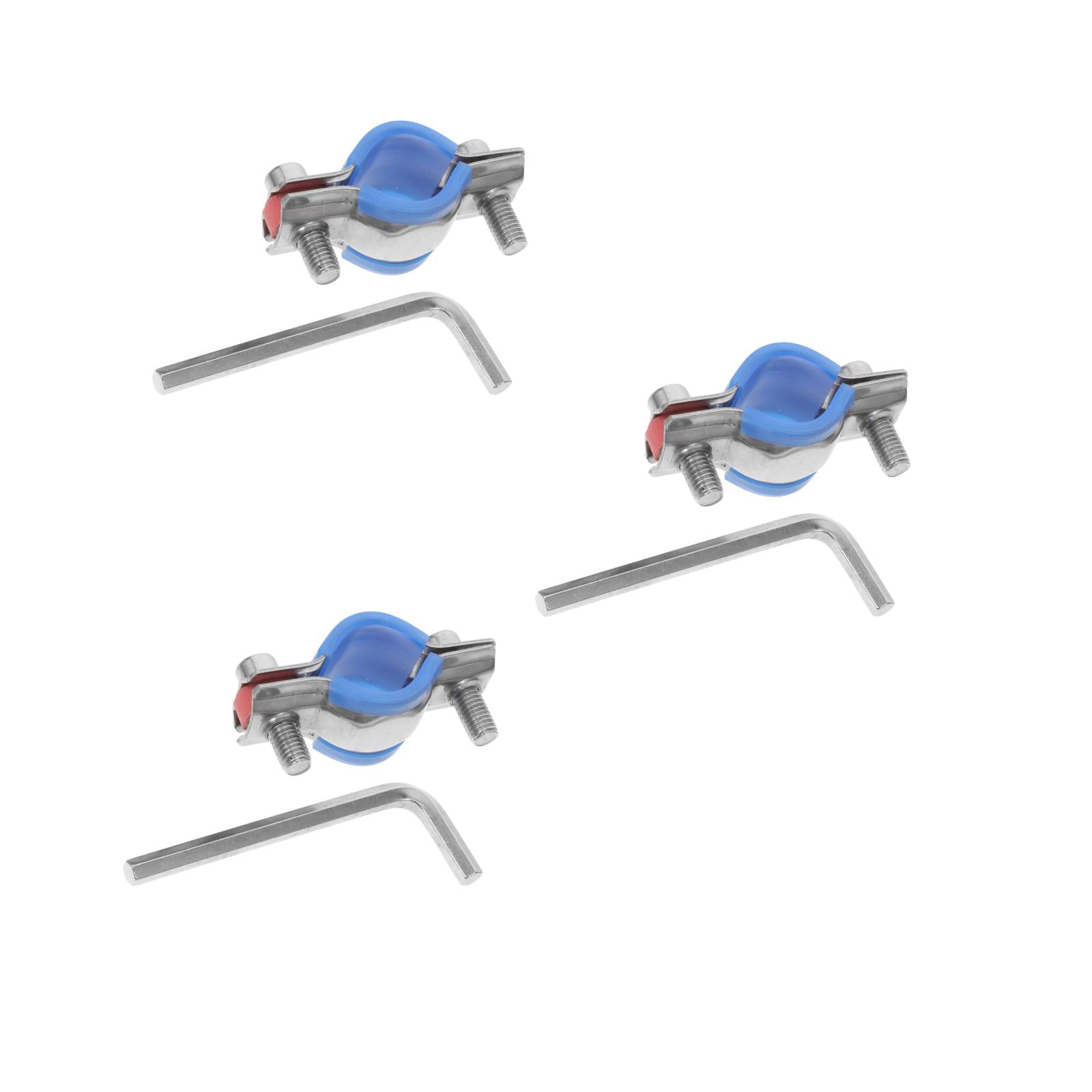 FRCOLOR 3 Sets Pipe Securing Clamp Stainless Steel Clamp Chair Cylinder ...