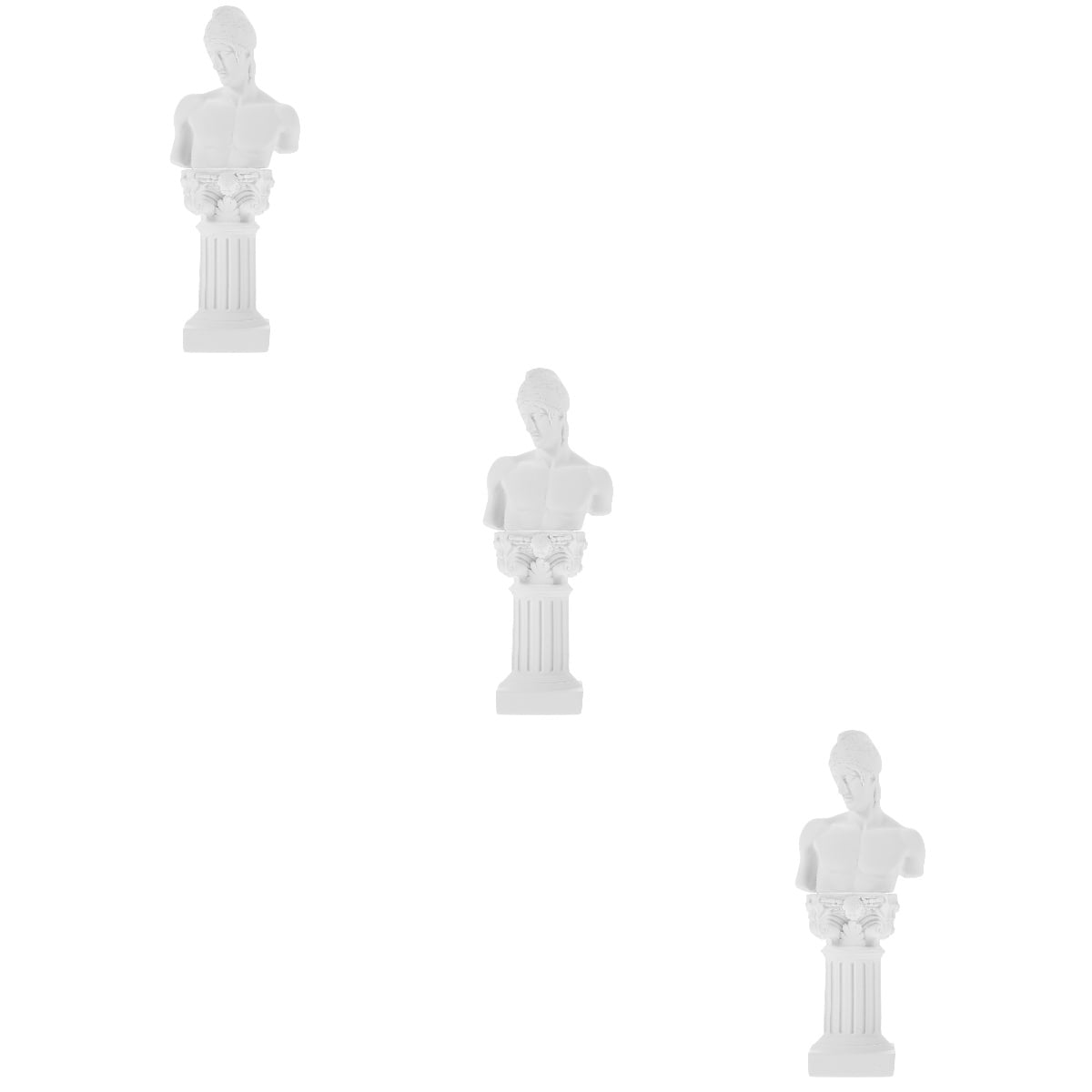 FRCOLOR 3 Sets Roman Column and Greek Statue Resin Column Stand Desktop ...
