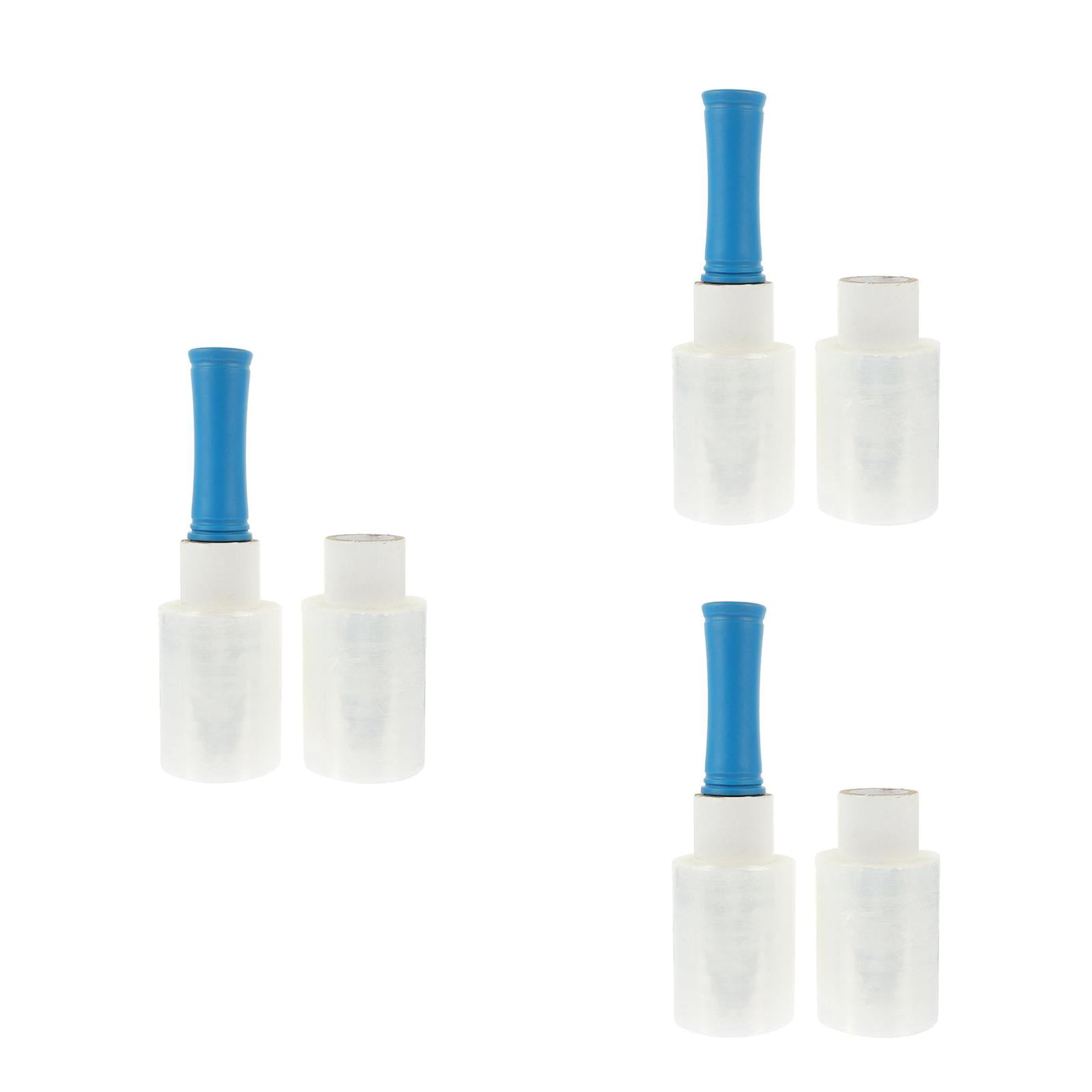 FRCOLOR 3 Sets Small Stretch Wrap Roll with Handle 10CM X150M Clear ...