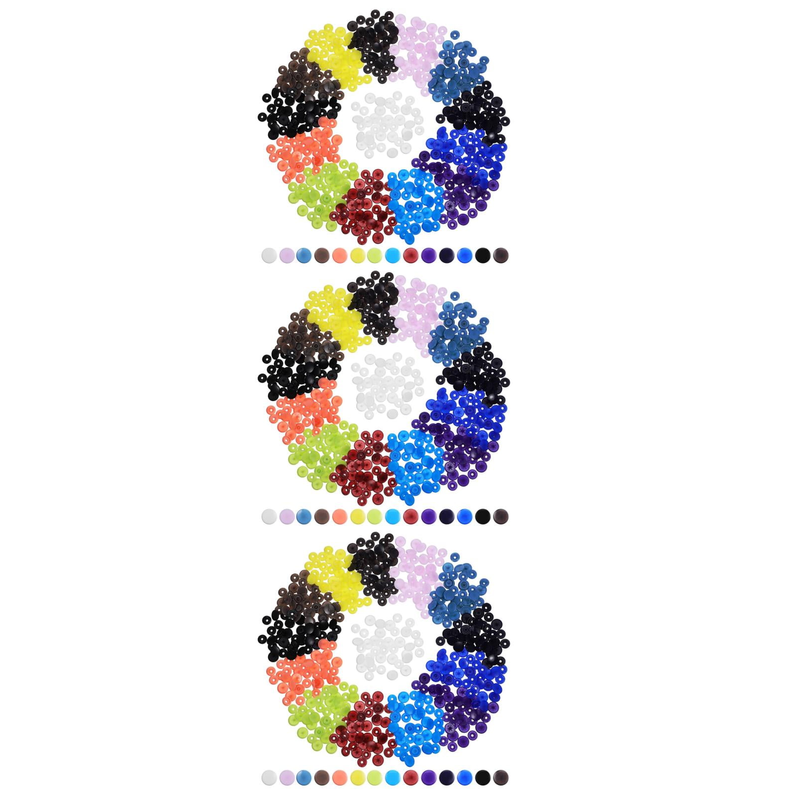 FRCOLOR 3 Sets Snap Buttons Kit Sew On Snaps For Clothing Button Snap ...