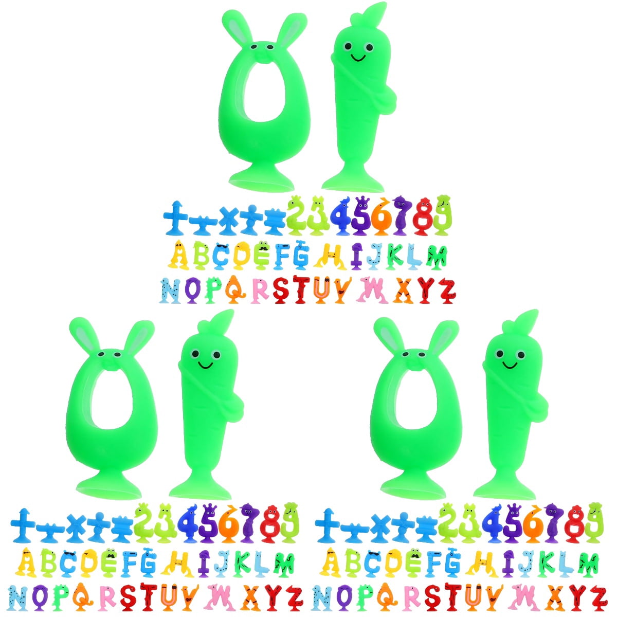 FRCOLOR 3 Sets Suction Bath Toys Alphabet and Numbers Sucker Toys Kids ...
