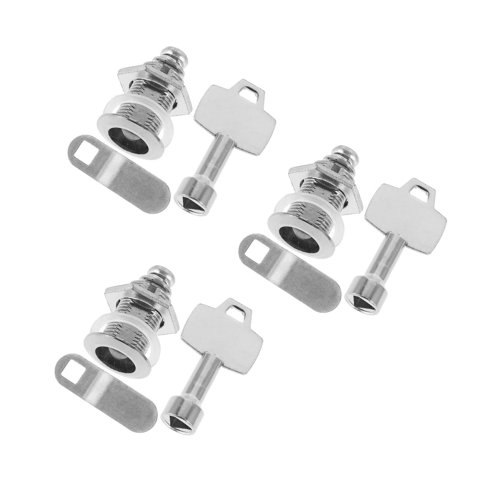 FRCOLOR 3 Sets of Triangle lock Outdoor Peel Box Lock Trash Can Lock ...